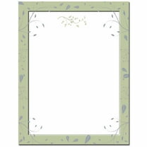 Succulent Border Letterhead Laser & Inkjet Printer Paper, 80 Sheet Pack ...