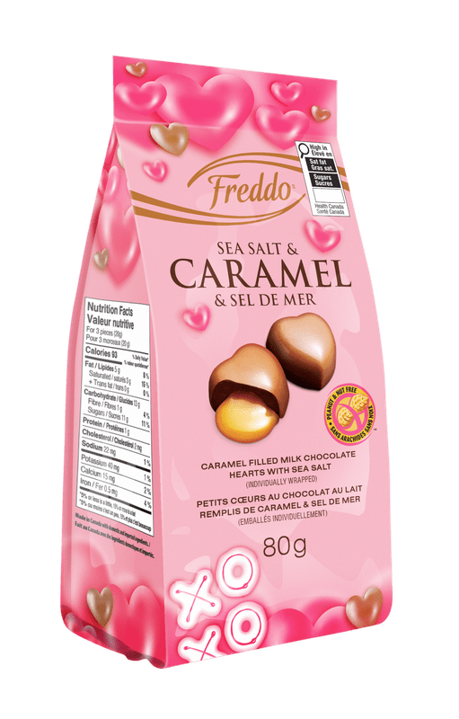 FREDDO BAG MILK CHOC WITH CARAMEL FILING AND SEA SALT 80G - Walmart.ca