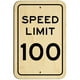 Speed Limit 100 Sign - Walmart.com