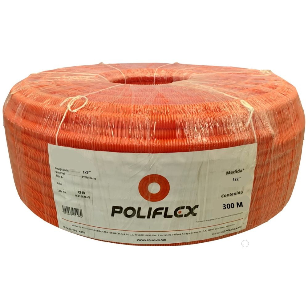Poliflex Naranja De 1/2 Rollo 300 Metros Sin Guía (flex-004) Poliflex FLEX-004 | Bodega Aurrera ...