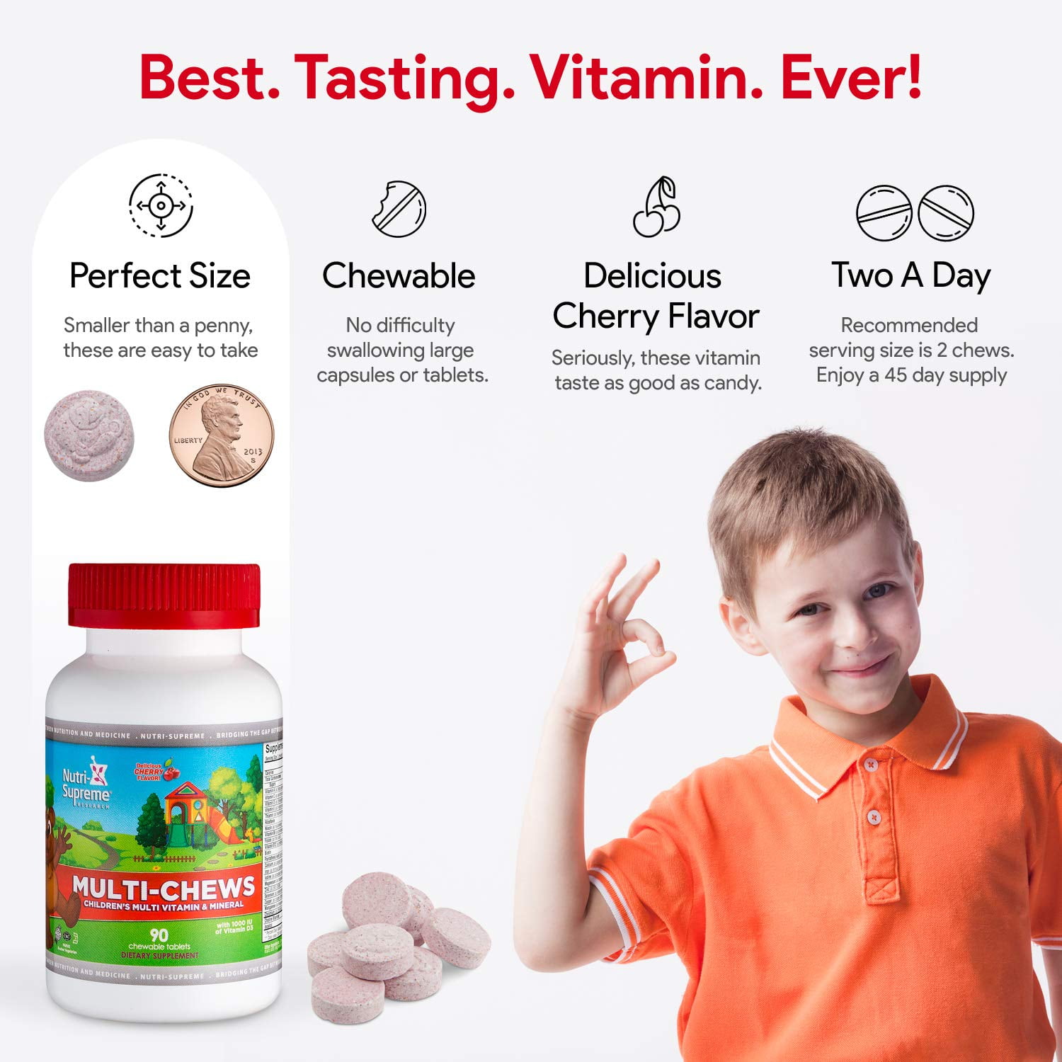 Nutri-Supreme Research Kosher Multi-Chews Children’s Multi-Vitamin ...