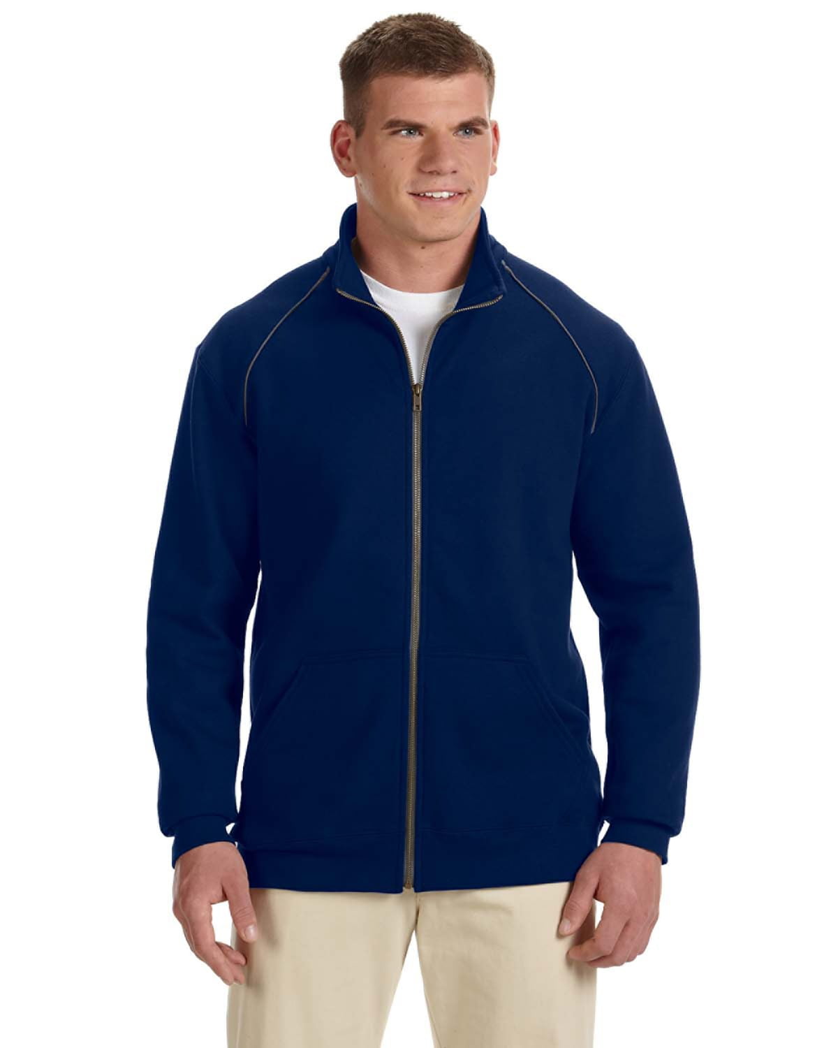 Gildan Adult Premium Cotton® 15 oz./lin. yd. Fleece Full-Zip Jacket ...