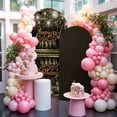 6FT Arch Backdrop Covers, Happy Birthday Wedding Arch Cover Stretchy ...