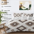Brown Aztec Ethnic Style California King Size Bed Set,Country Farmhouse ...