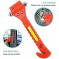 4 PCSCar Emergency Escape Window Breaker and Seat Belt Cutter Hammer ...