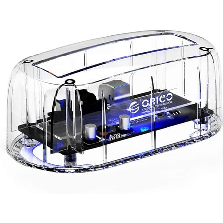 AIMTYD Hard Drive Docking Station USB 3.0 to SATA Transparent Laptop ...