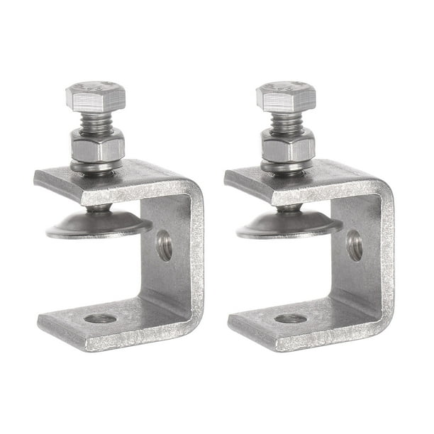 Uxcell Stainless Steel C-Clamp with 30mm Wide Jaw Opening for ...