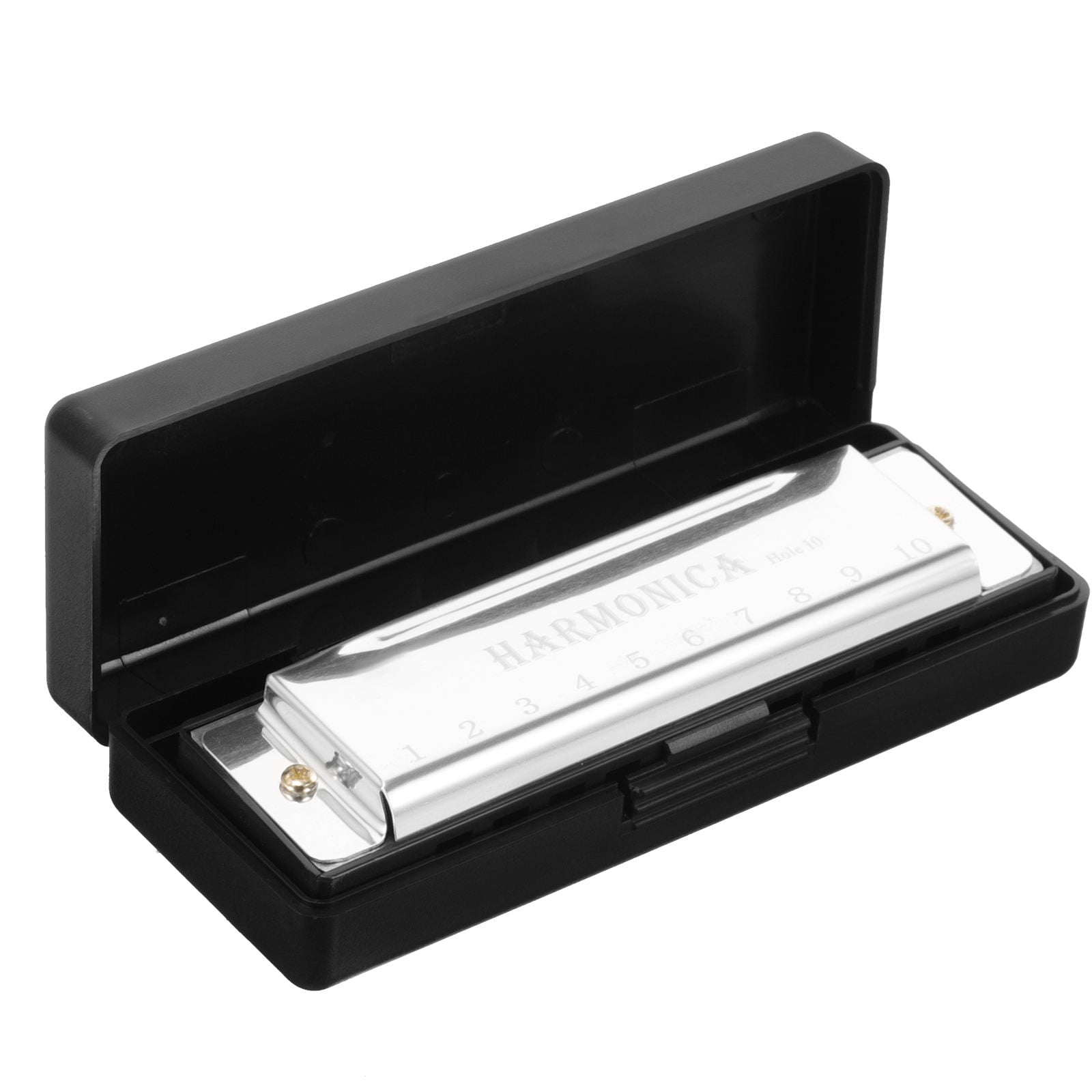Click here for Oulii Metal Harmonica Silver 10 Holes 20 Tones Mus... prices
