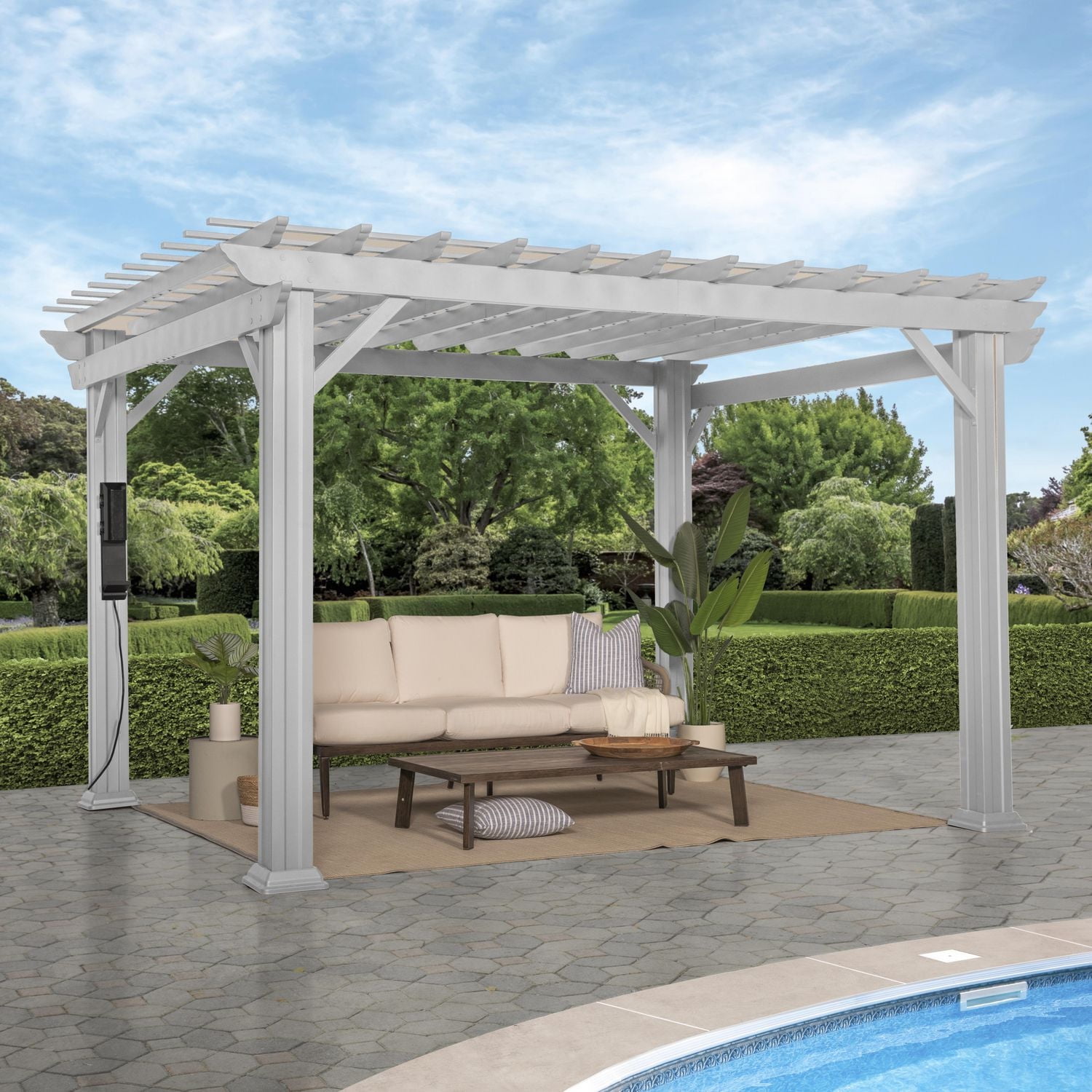 Click here for Backyard Discovery 12 X 10 Hawthorne Cedar Pergola... prices