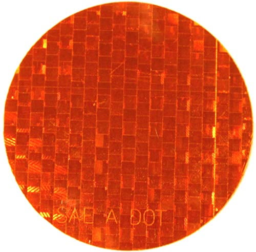 LiteMark DOT-SAE Amber Dot 3 Inch Round High Reflective Prismatic ...