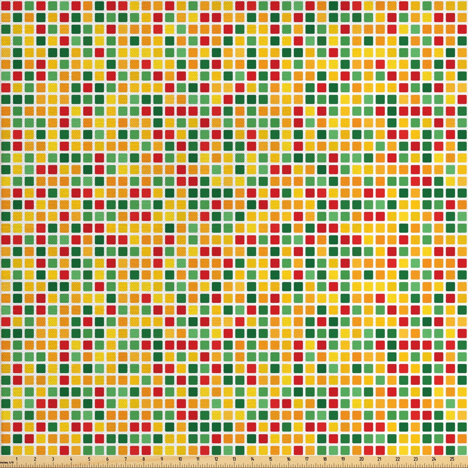 Geometric Fabric by the Yard, Gummy Candy Inspired Rounded Edge Vibrant ...