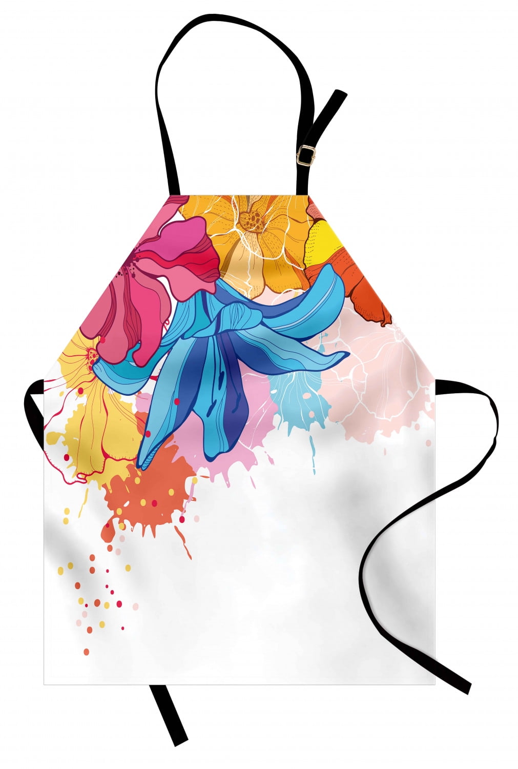 Colorful Apron Vibrant Colored Different Flowers Blooming Spring and ...