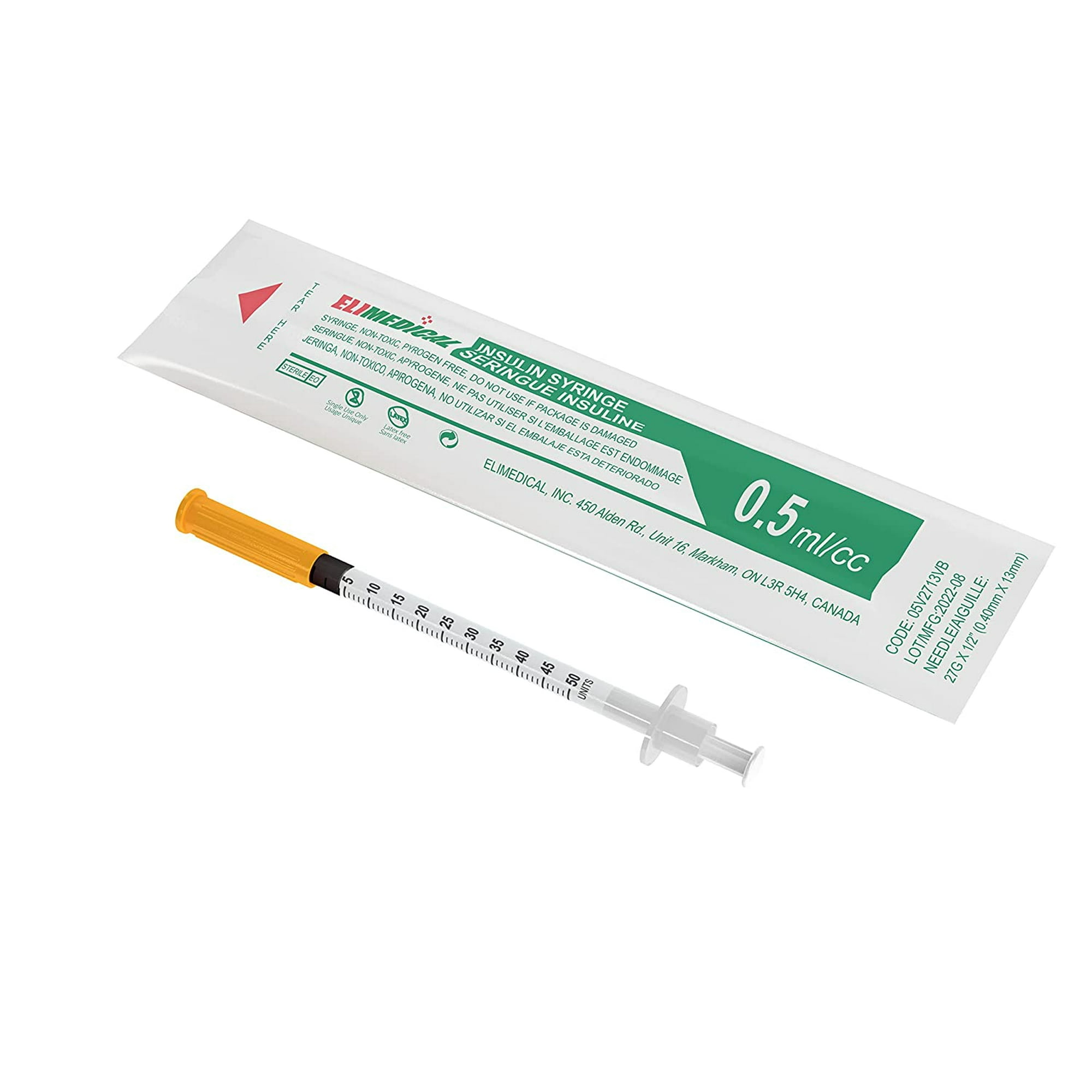 Click here for Elimedical Veterinary Syringe U-100 0.5ml 27g X 1/... prices