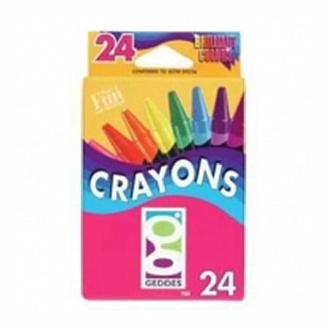 Geddes Crayons, Brilliant Colors, 24 Ct - Walmart.com
