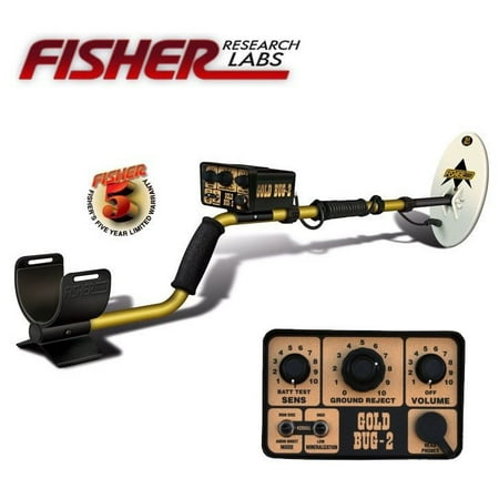 Fisher Gold Bug 2 II Metal Detector with 10inch Elliptical Search Coil ...