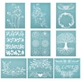 Self-Adhesive Silk Screen Printing Stencil Reusable Pattern Stencils ...