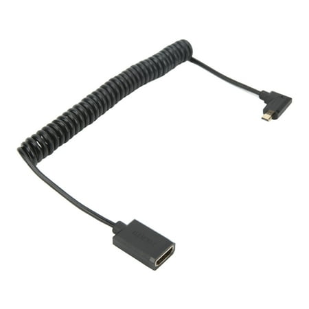 Micro HD To Female HD Output Cable, High Flexibility HD Output Coiled ...