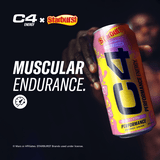 (4 pack) C4 Performance Energy Drink, Strawberry Blast, 16oz, Single ...