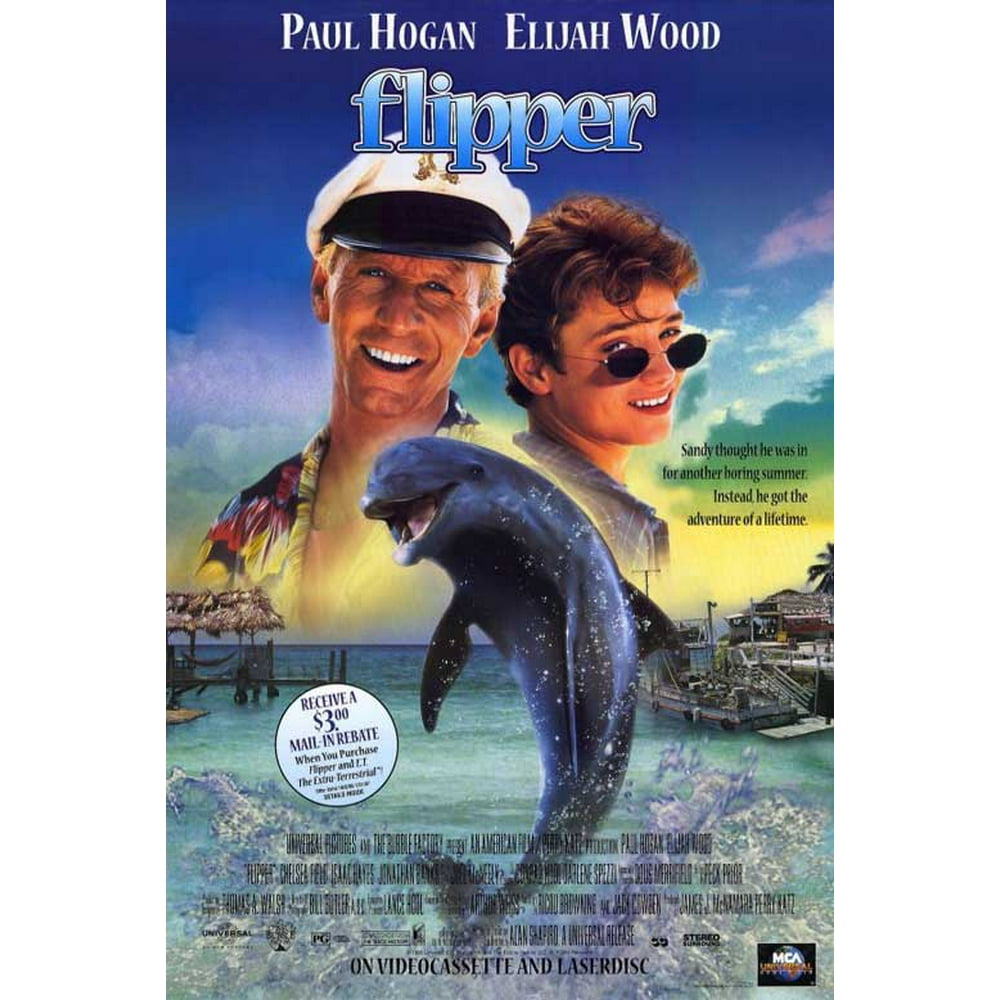 Flipper - movie POSTER (Style A) (11" x 17") (1996) - Walmart.com ...
