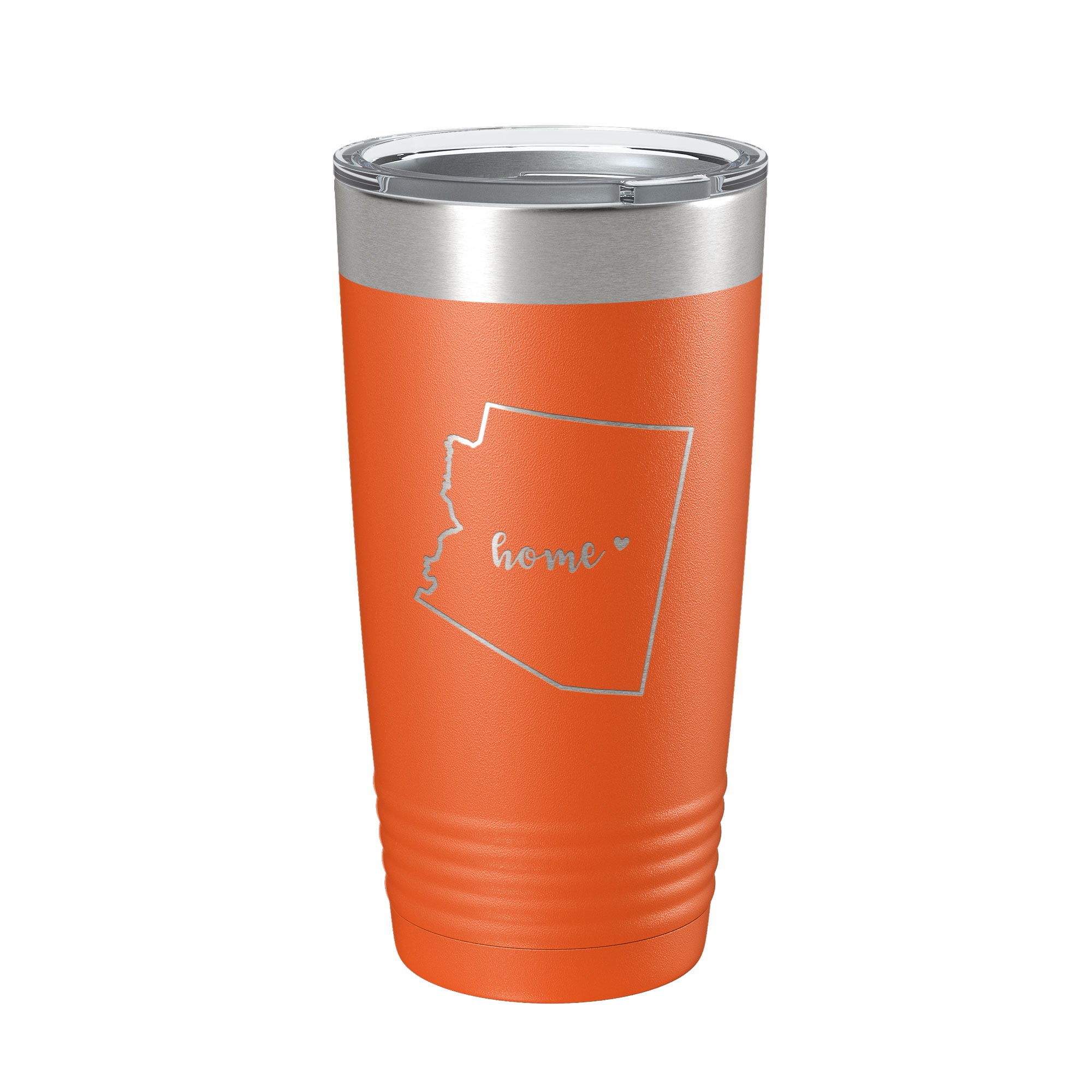 Arizona Tumbler Home State Travel Mug Insulated Laser Engraved Map ...