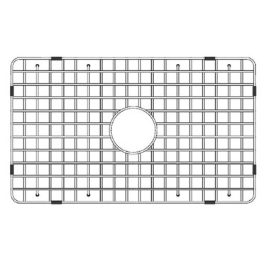 Rohl Wire Sink Grid For Um3018 Kitchen Sinks With Center Drain Hole In ...