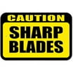 Caution Sharp Blades Sign - Walmart.com