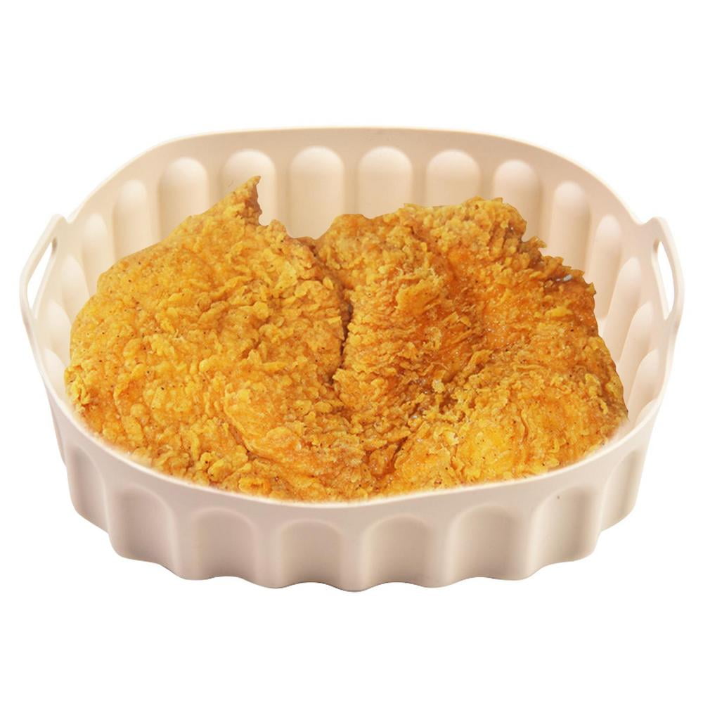 Tohuu Silicone Air Fry Basket Food Safe Silicone Basket Square Pan Easy ...