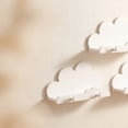 Cloud-shaped Wooden Wall Shelf, Floating Storage Rack, Home Organizer ...