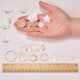 1 Box DIY 10 Pairs Shell Geometric Dangle Earring Jewelry Making Kit ...