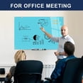Glass Dry-Erase Board - 36 x 24 Inches Wall Mounted Magnetic Whiteboard ...