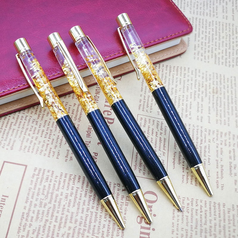 Black Crystal Pen Diamond Ballpoint Pens Stationery Pen Oily Lovely ...