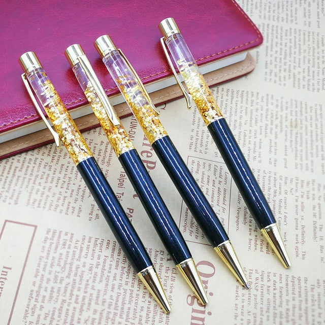 Black Crystal Pen Diamond Ballpoint Pens Stationery Pen Oily Lovely ...