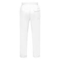 Caqnni Mens Comfy Cotton Linen Pants Drawstring Elastic Waist