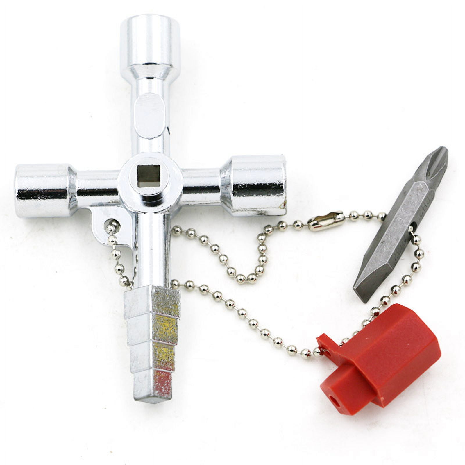 Llave cruzada universal, práctica llave multifunción de 4 vías, llave ...