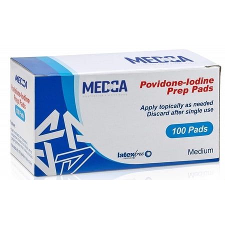 Iodine Prep Pads - (Box of 200 Count) Iodine Prep Solution Pads, 10% ...