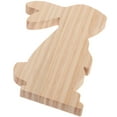 Wood Bunny Decor Easter Rabbit Craft Easter Wooden Bunny Cutouts ...