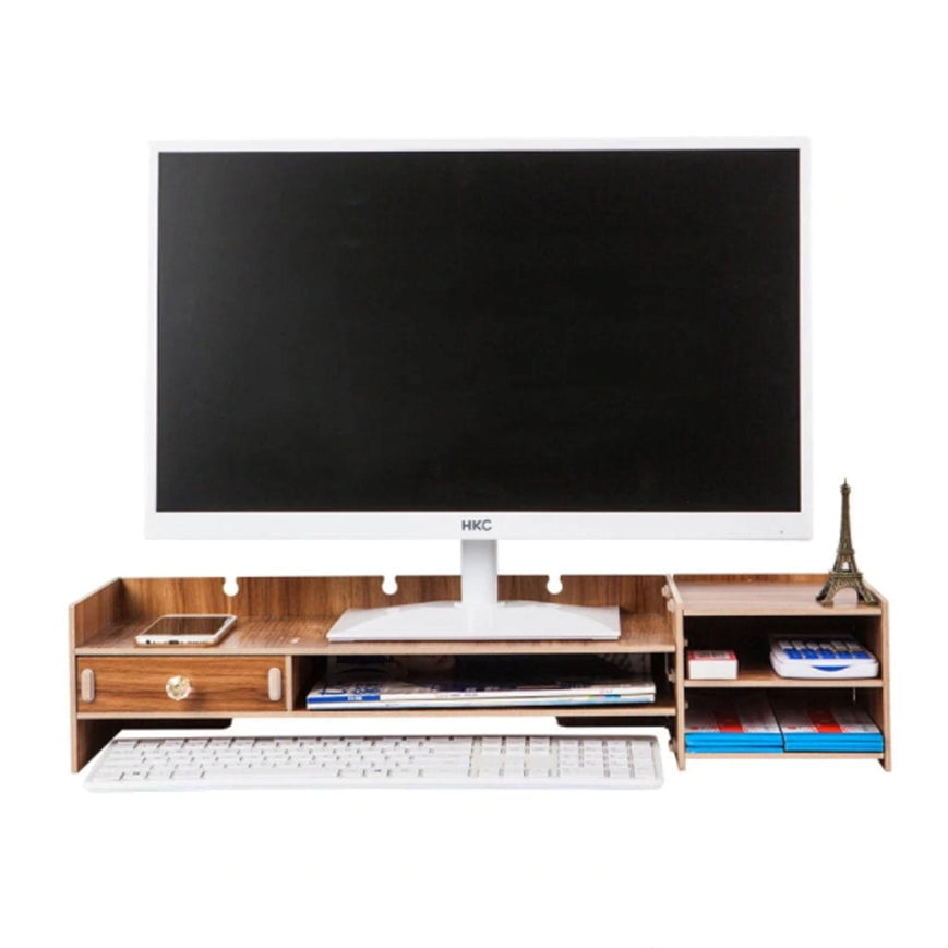 Base De Monitor Organizador Para Escritorio Multiuso Café | Knasta Chile