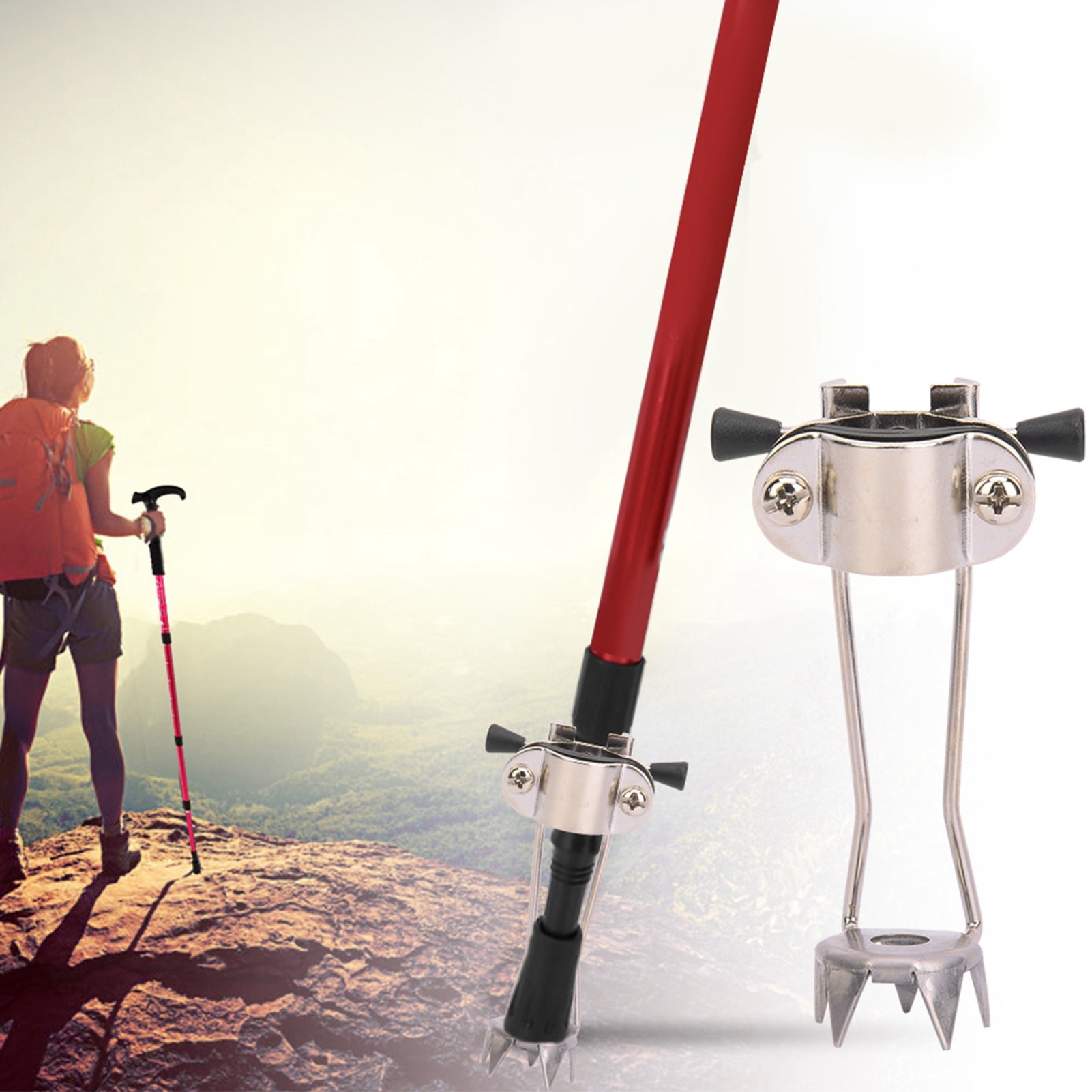 Click here for Ymiko Ice Cane Tip  Hiking Stainless Steel Non-Sli... prices