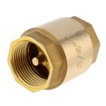 Solid Brass Non Return One Way Horizontal Check Valve Spring Check ...