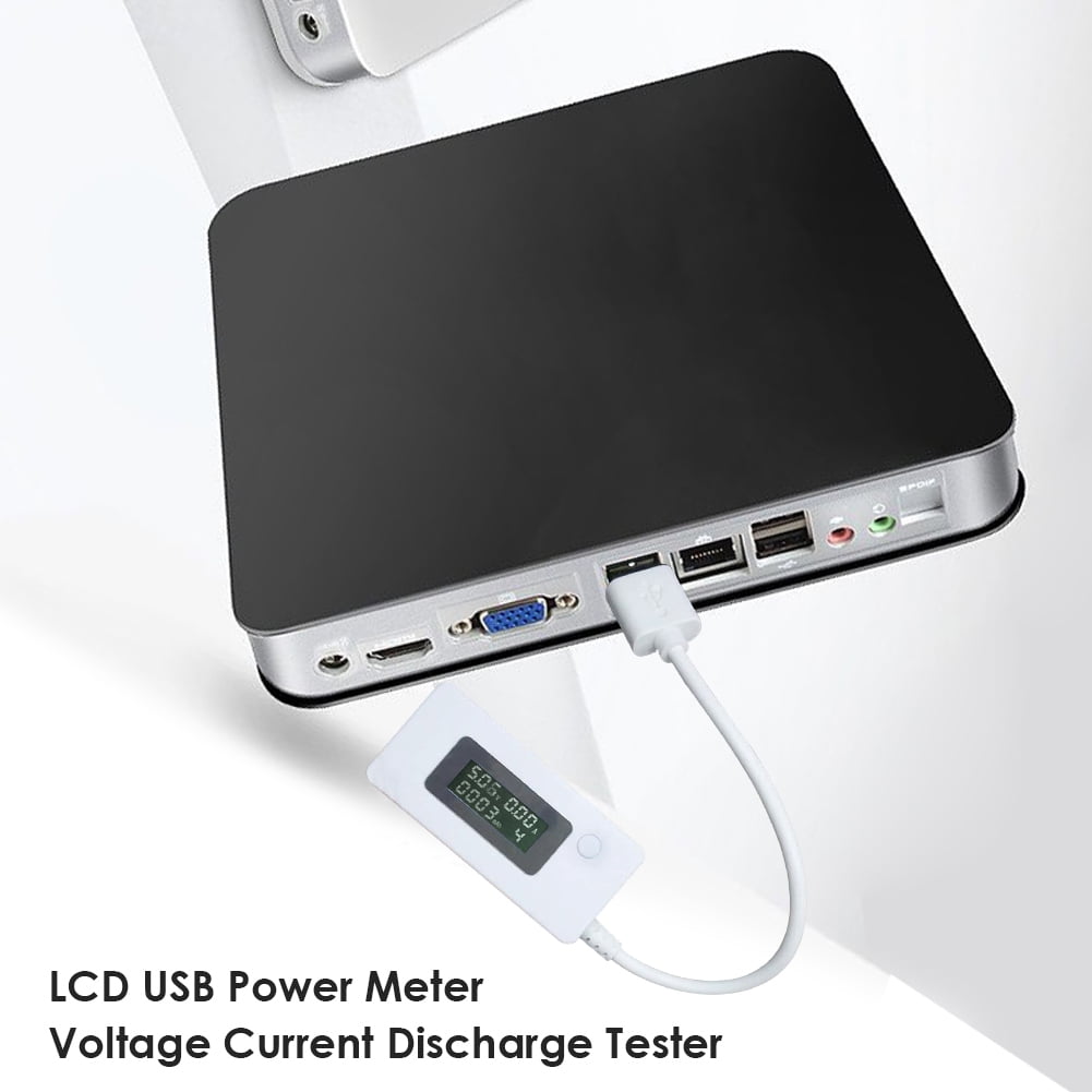 Kuymtek LCD Micro USB Tester Digital DC Voltímetro Amperímetro Medidor ...