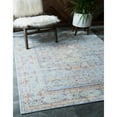 Unique Loom Austin Collection Area Rug - Tremolo (8' Square Light Blue ...