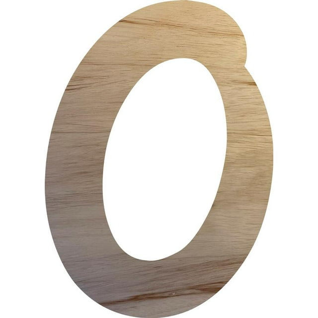 Wooden Large Letter O, Unpainted Wood 22'' Alphabet Craft Letter, DIY ...