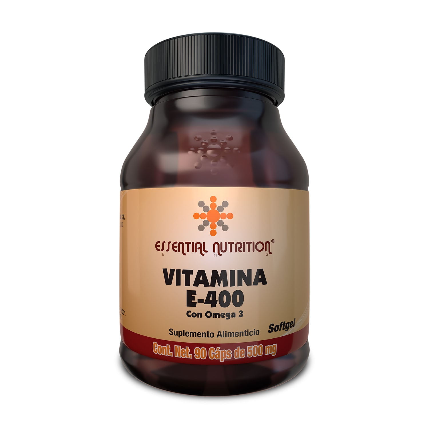 Vitamina E-400 90 Cápsulas de 500 mg Essential Nutrition ENG Vitamina E ...