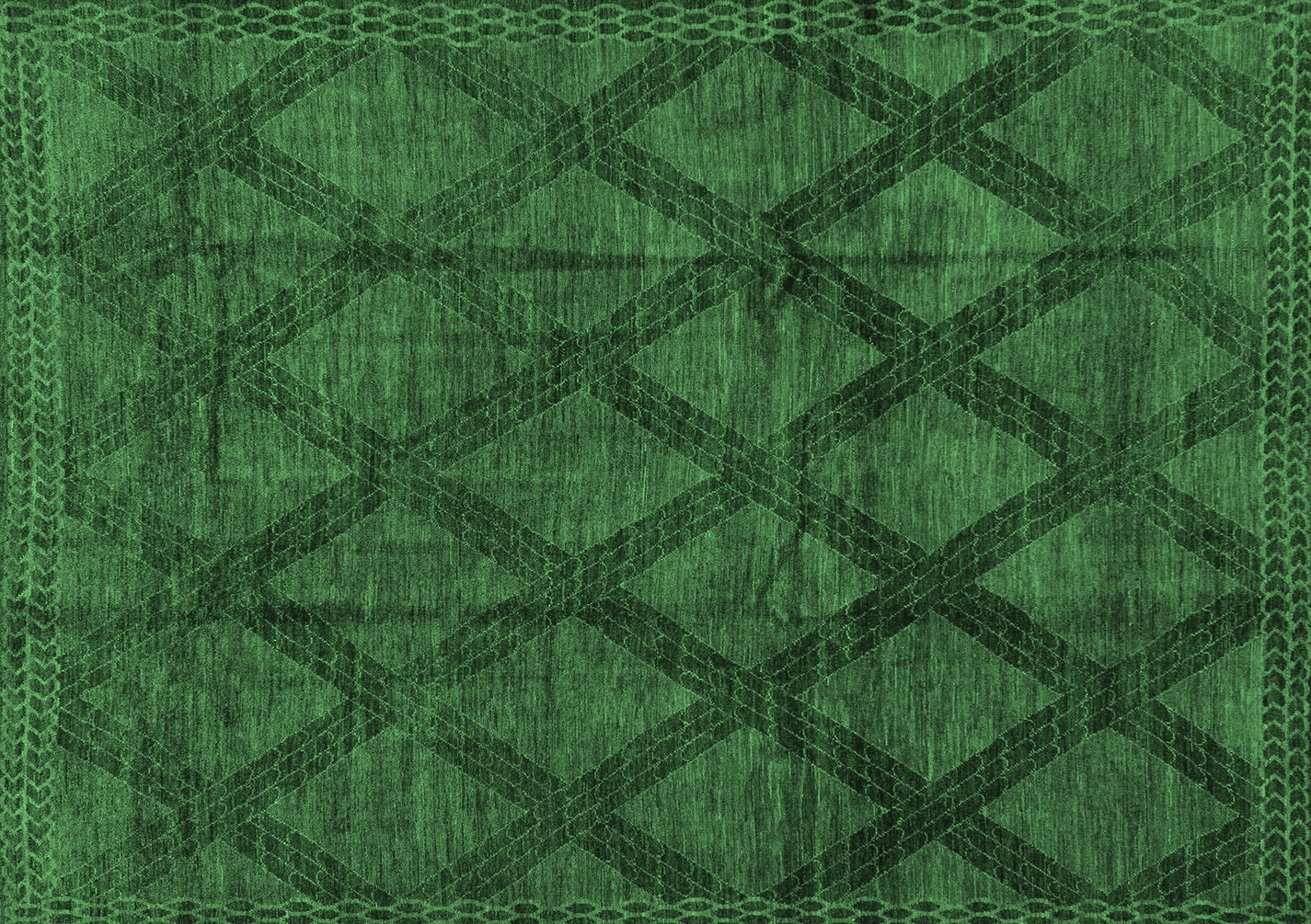 Ahgly Company Indoor Rectangle Abstract Emerald Green Modern Area Rugs ...