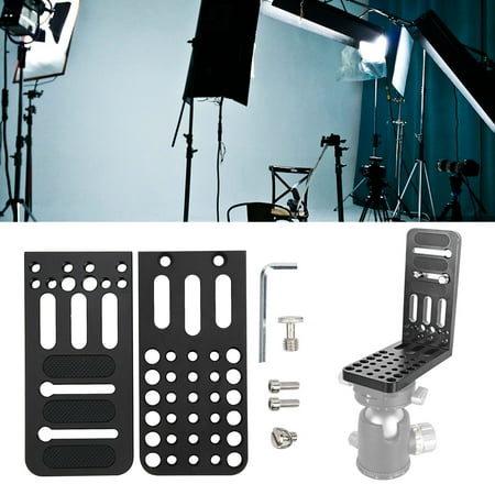 Camera L Bracket, Black Aluminum Alloy Universal Camera L Shape Quick ...