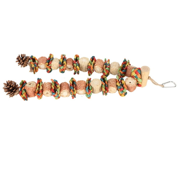 Bird Chewing Toy, Easy Installation Bird Chewing Toy Wood Corn Cob Toy ...