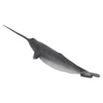 Suodoka Solid Plastic Narwhal Figurine Ocean Animal Model Kid Children ...
