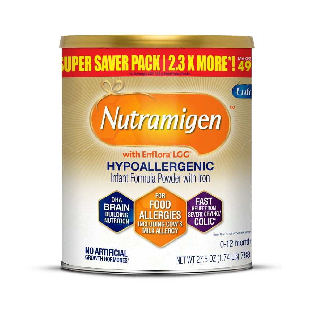 Nutramigen Hypoallergenic Infant Formula with Enflora LGG - Powder, 27. ...