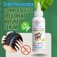 Dermveda Natural Nits and Lice Treatment Serum for Kids and Adults, 4 ...