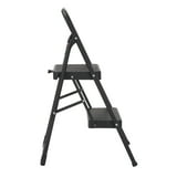 COSCO Indoor 2-Step Folding Steel Step Stool, 17-Inch Tall Top Step ...